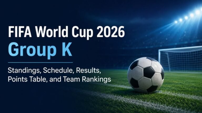 FIFA World Cup 2026 Group K Standings, Schedule, Results, Points Table ...